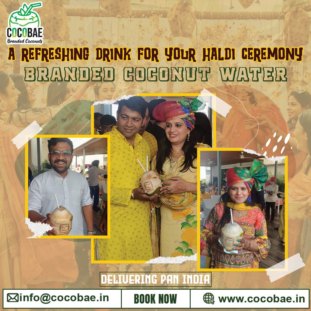 Coconut Water Stall for Haldi Ceremony – Cocobae