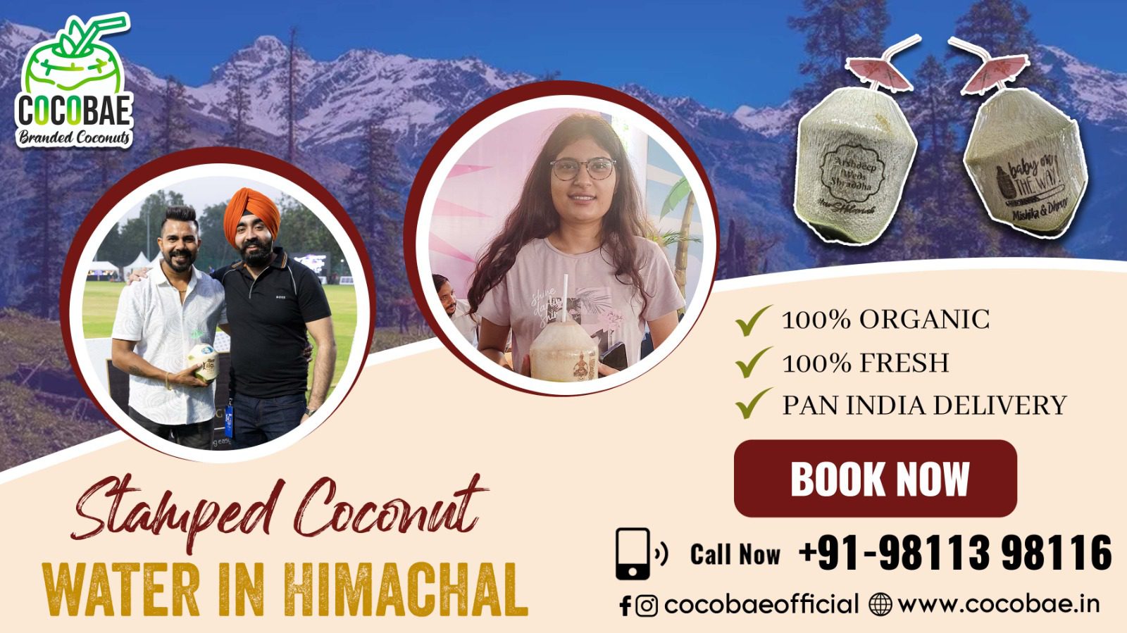 Stamped Coconut water in Himachal – Cocobae