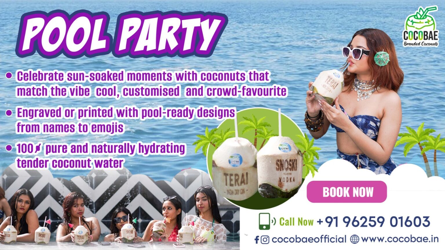 Pool Parties Just Got Cooler – With Cocobae’s Customised Coconut Water ...